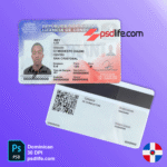 Poland driving licence psd template , full editable with all font