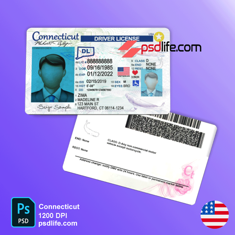 Connecticut driving license psd template with Complete Guide