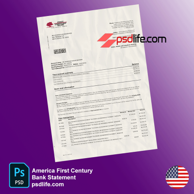 first century bank statement psd template first in world ⭐⭐⭐⭐⭐