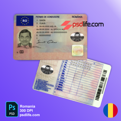 Romania KYC tearms driver license psd template Binance account