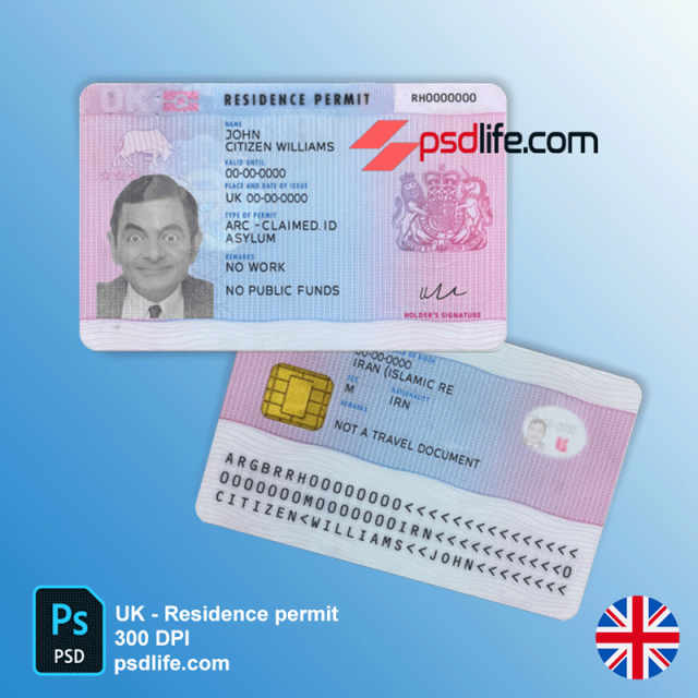 South Korea fake id card Psd Template 2022 sample / Korean id psd